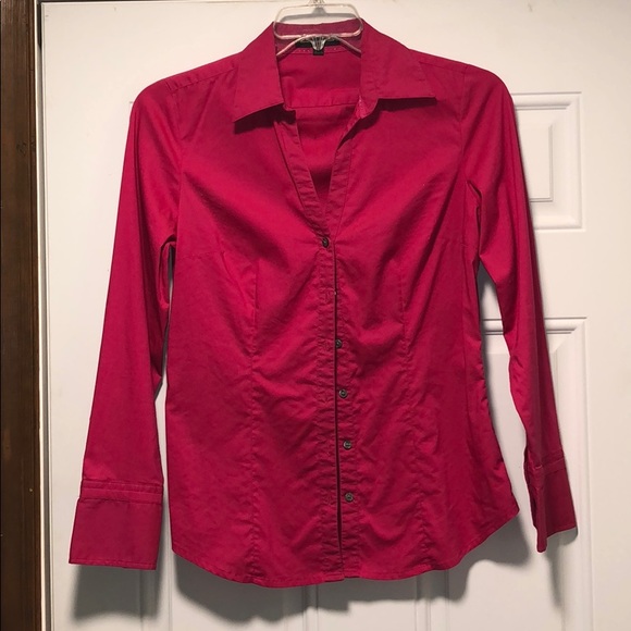 Express | Tops | Fuchsia Express Button Down | Poshmark